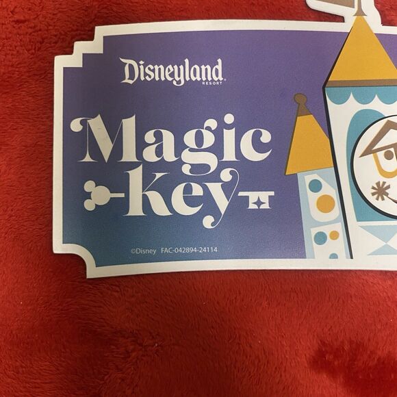 Disney | Toys | Disneyland Magic Key Magnet Small World Brand New ...
